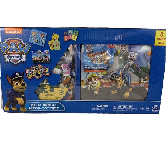 Paw Patrol | Toys | Paw Patrol Mega Bundle 5 Games Set Toy Kids Puzzle ...